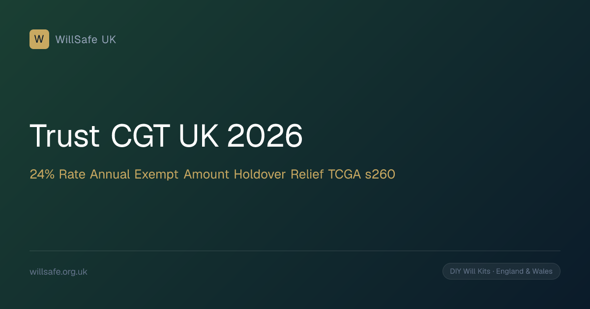 Capital Gains Tax in Trusts UK (2026): CGT Rates, Annual Exempt Amount ...