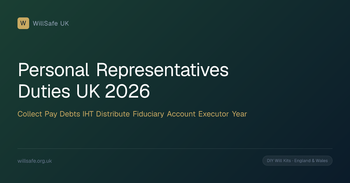 Personal Representatives Duties UK (2026): What Executors and ...