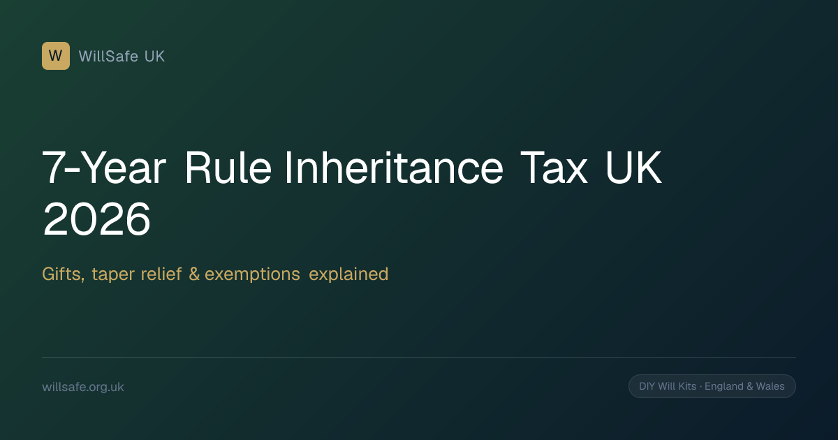 The 7-Year Rule for Inheritance Tax UK (2026): Gifts, Taper Relief ...