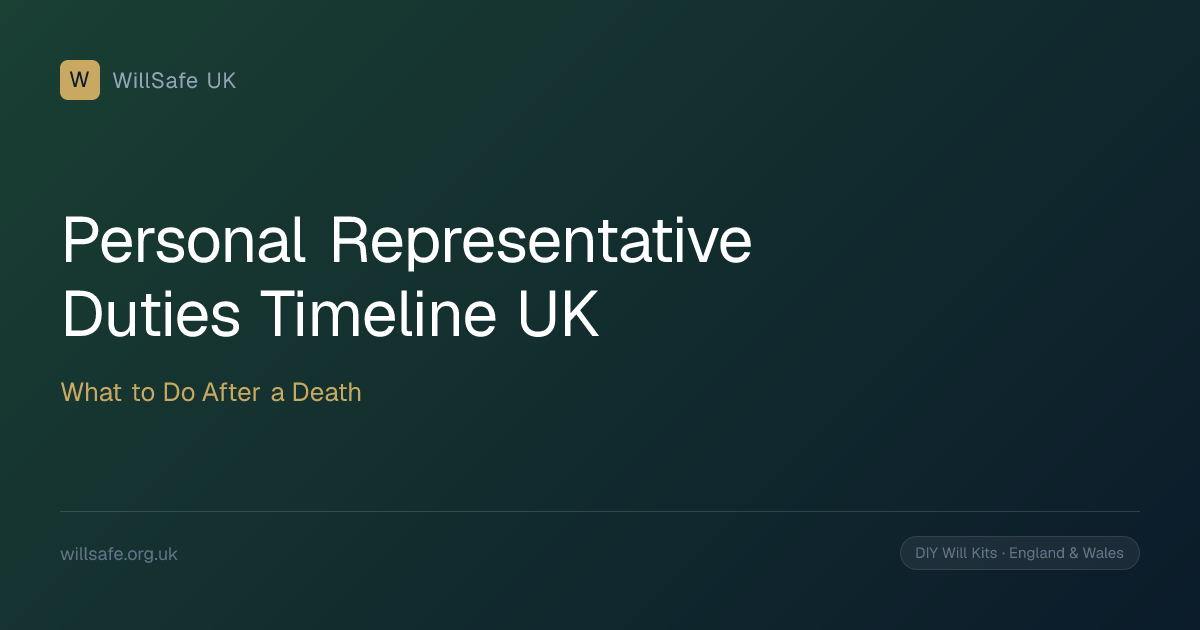 Personal Representative Duties Timeline UK: What to Do and When After a ...